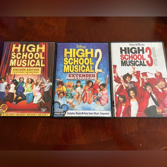 Disney | Media | Disneys High School Musical Set Of 3 Dvds Encore And ...